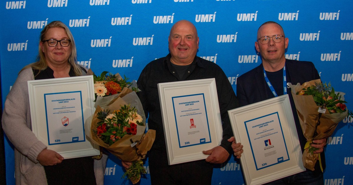 Þrjú hlutu Hvatningarverðlaun UMFÍ - Ungmennafélag Íslands